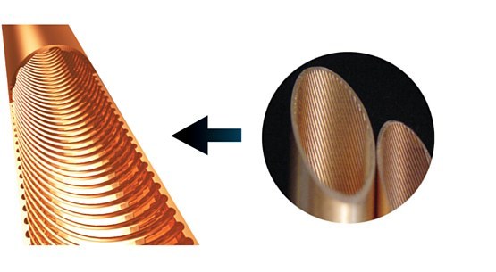 High Efficiency Inner Grooved Tube and Stepped Fins – Ice Air VRF
